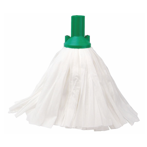 Exel Big White Mop Green HA024-G - 102199 GREEN – Maintenance Supply Co