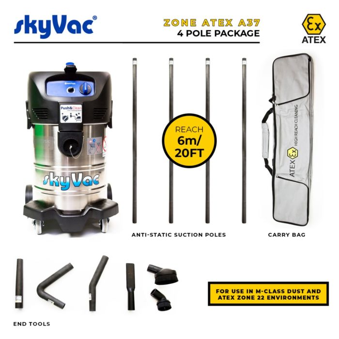SkyVac Atex A37 Atex Zone 22 Vacuum – Maintenance Supply Co