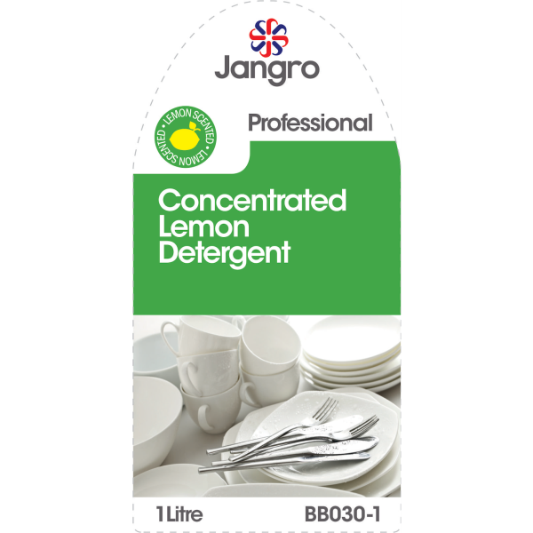 Jangro 20% Lemon Detergent 1L - BB030-1 | Manual Dishwashing & Surface ...