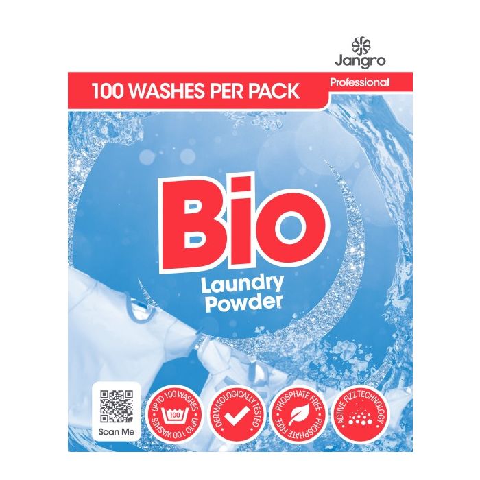 Jangro Biological Laundry Powder 100 Wash - BP012 | Tough on Stains, G ...