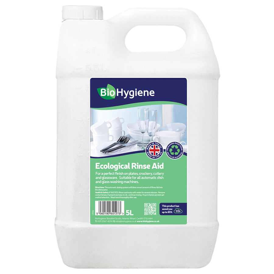BioHygiene Ecological Rinse Aid 5L - Streak-Free Finish & Eco-Friendly ...